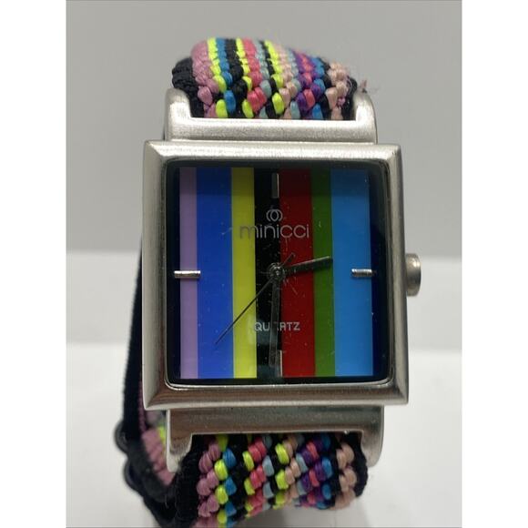 Minicci | Accessories | Minicci Womens Colorful Rainbow Tank Watch ...